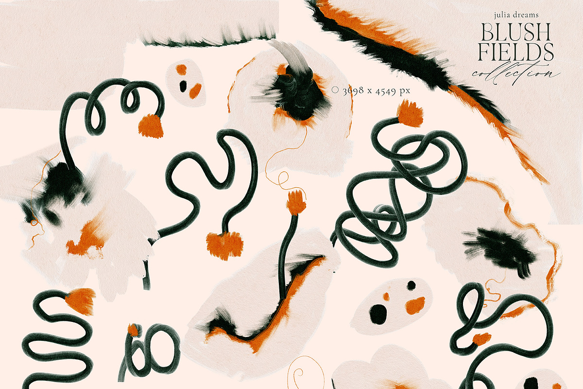 Blush Fields Textured Collection | Creative Market