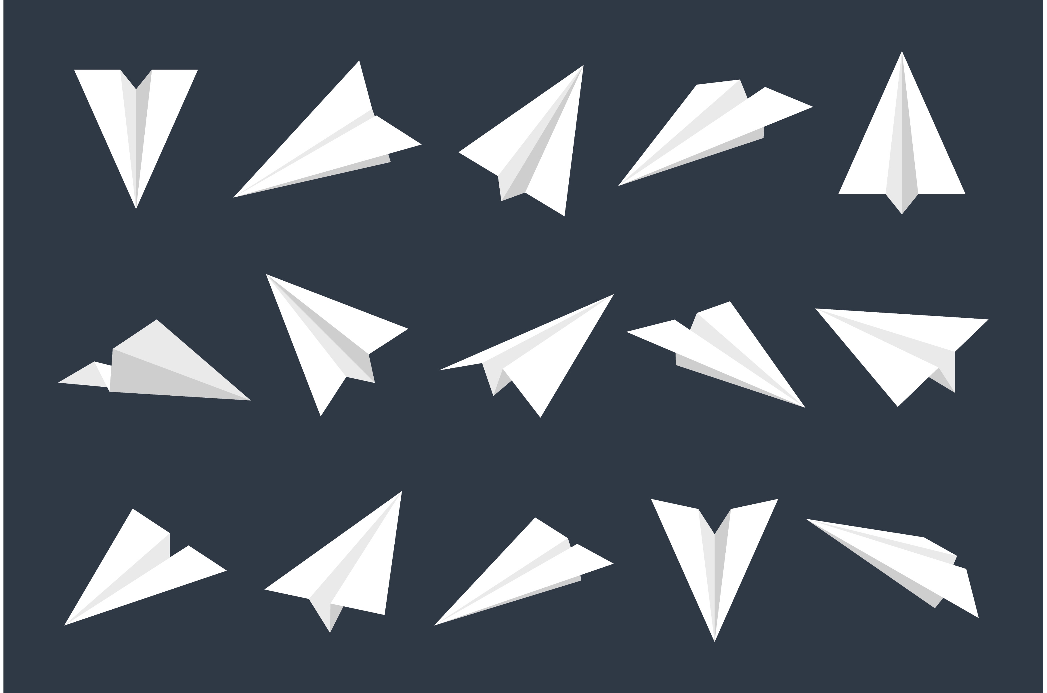 Realistic white paper planes, an Illustration by 32pixels