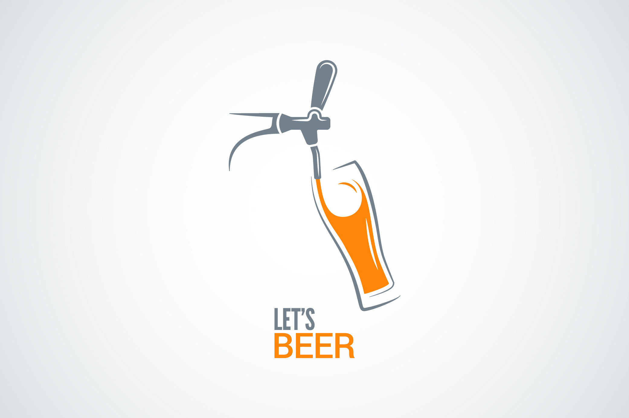 Beer tap glass design vector., a Food Illustration by PushLogo
