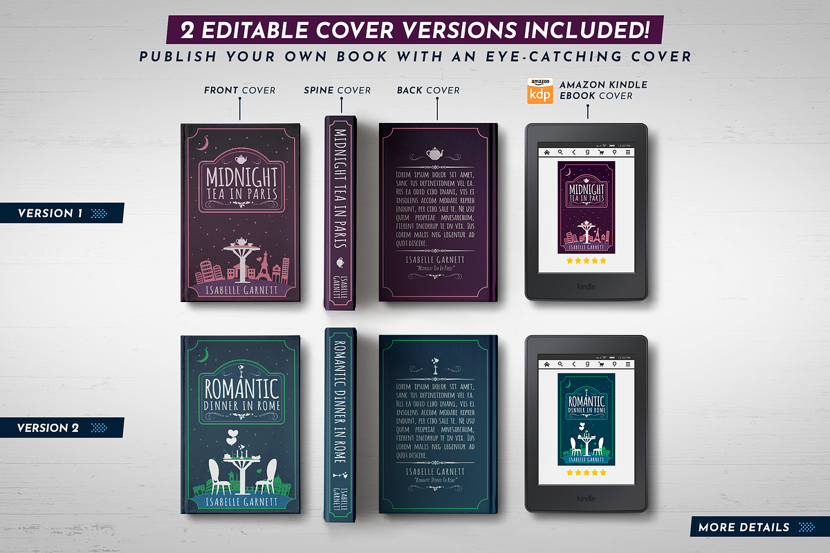 Editable Book Cover Template