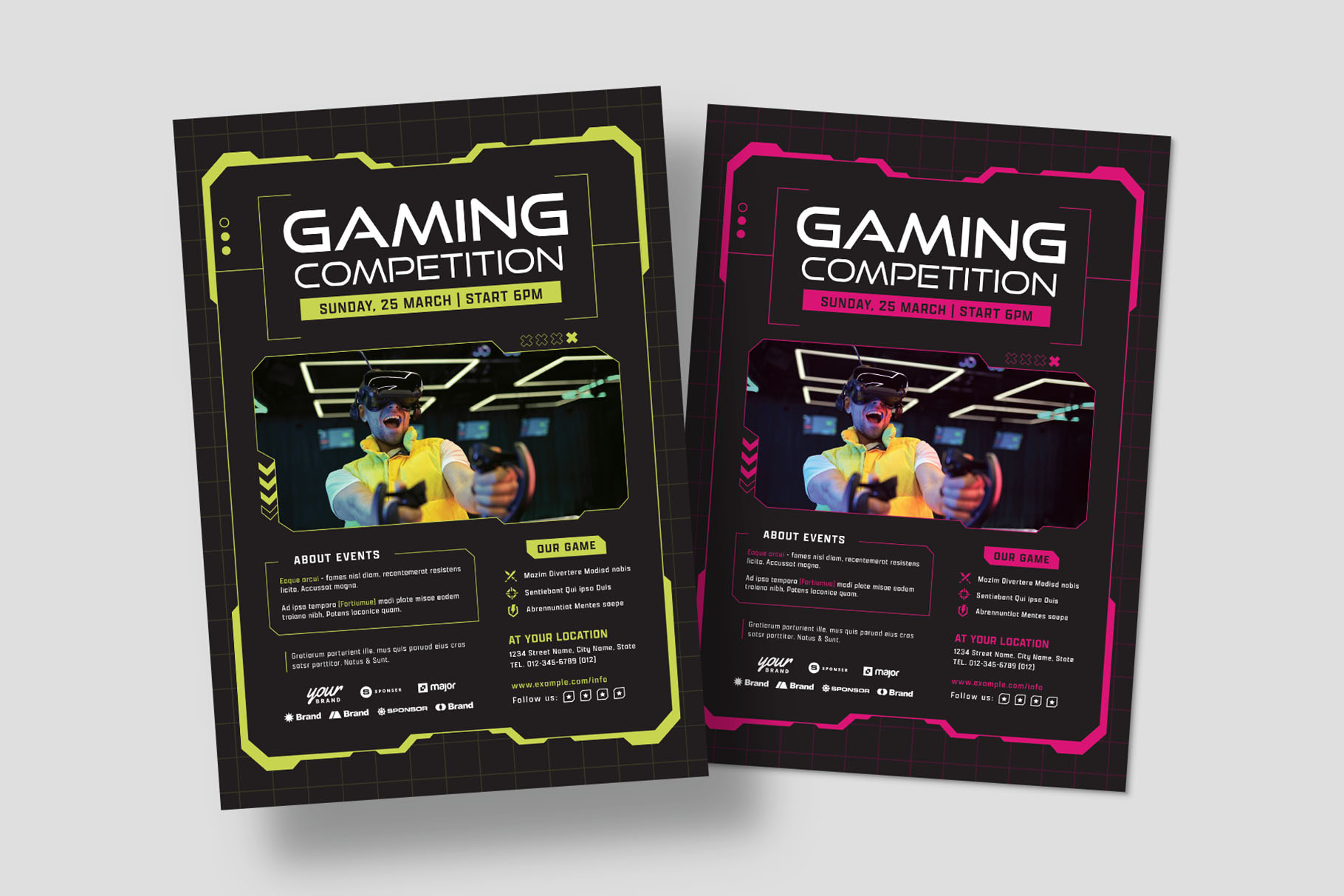eSports Gaming Flyer Template, a Flyer Template by BrandPacks