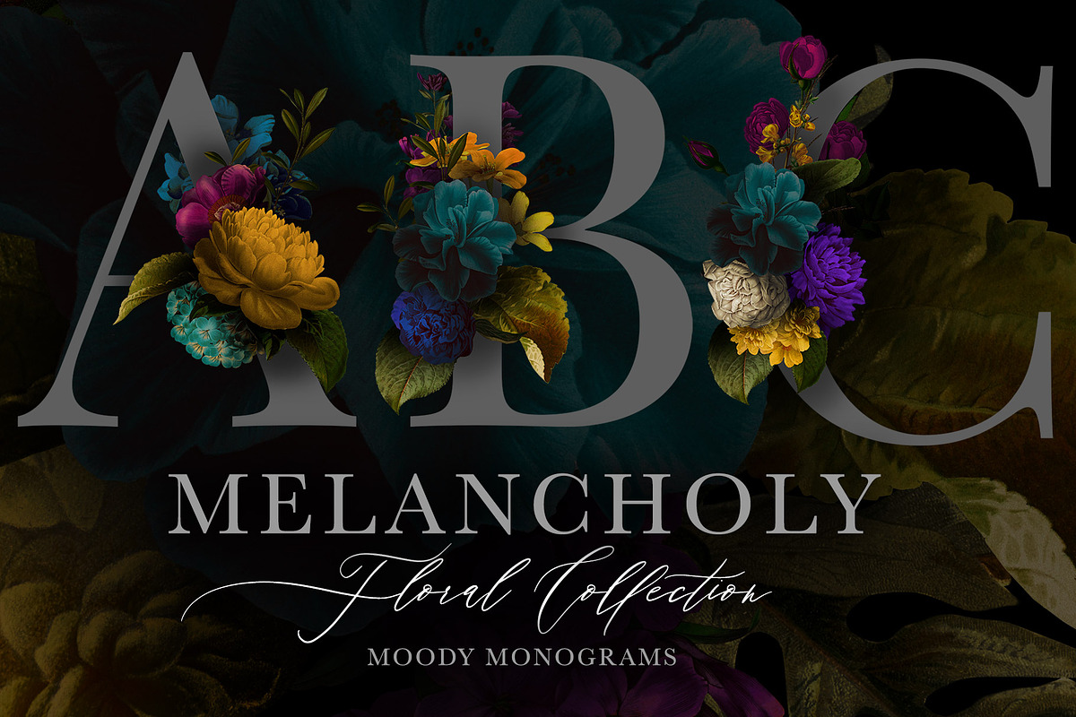 Melancholy Floral Collection, an Illustration by Eclectic Anthology