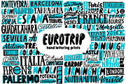 Eurotrip Hand Lettering Prints, an Illustration by Katerina Osa