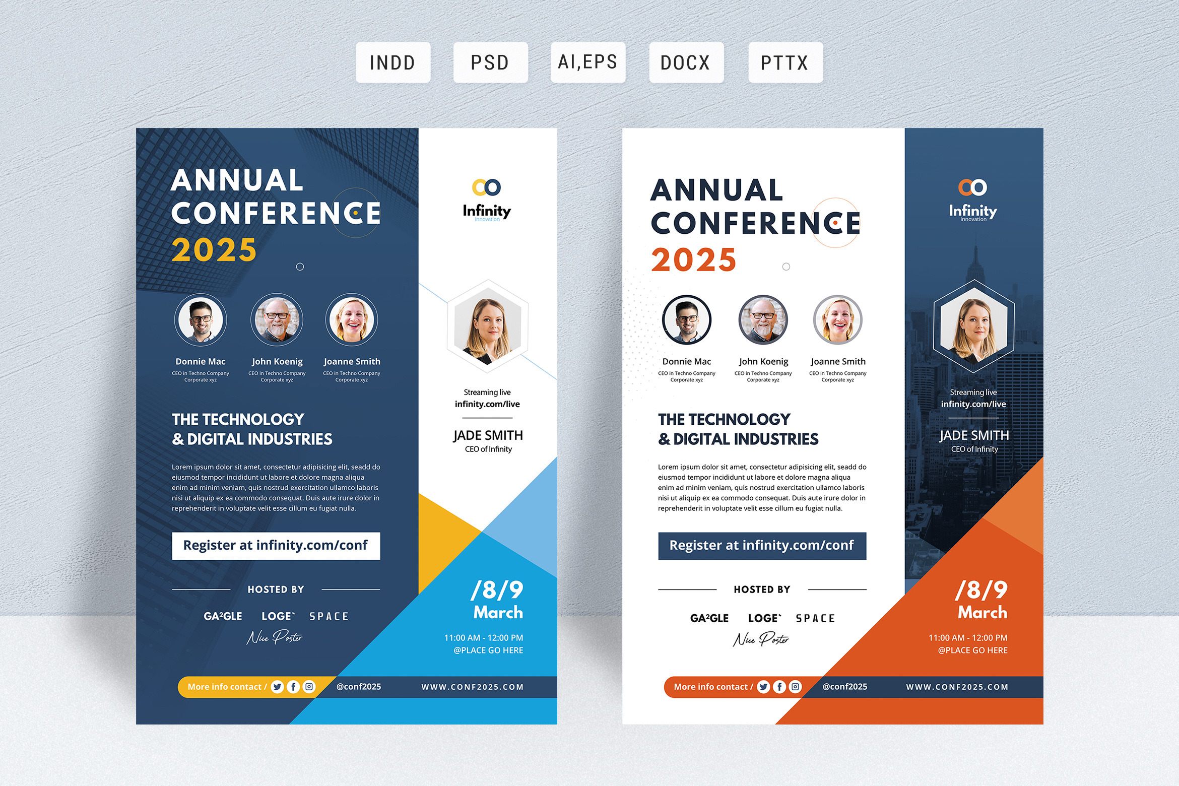 Event / Annual Conference Flyer, a Flyer Template by Creativity-Design