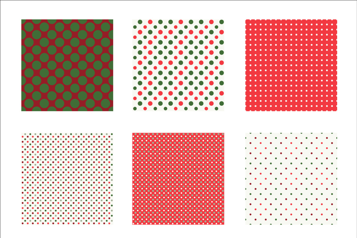 Merry Christmas Polka Dot -01, a Pattern Graphic by Vectorchoice