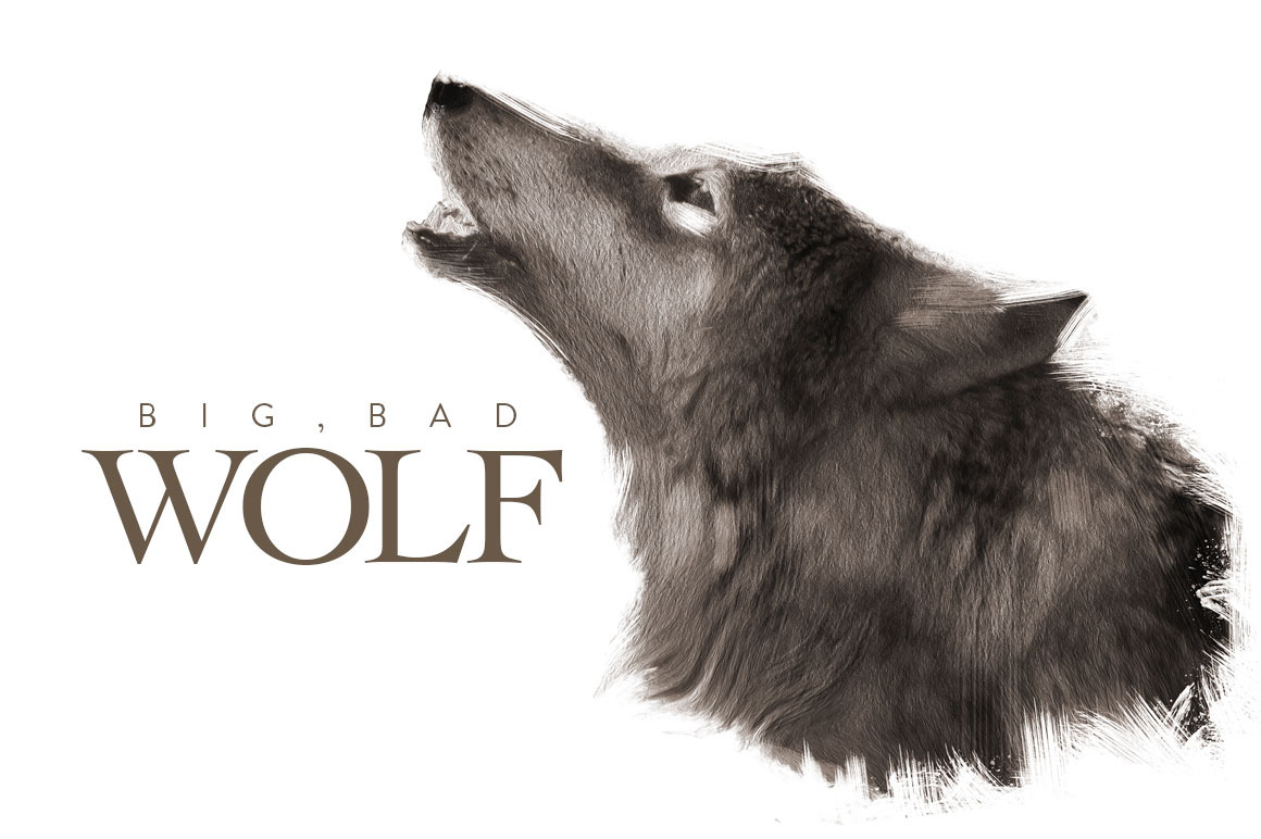 Big, Bad Wolf Wildlife Illustration, an Animal Illustration by Digital ...