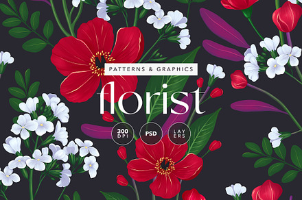 Heather pattern | Graphic Patterns ~ Creative Market