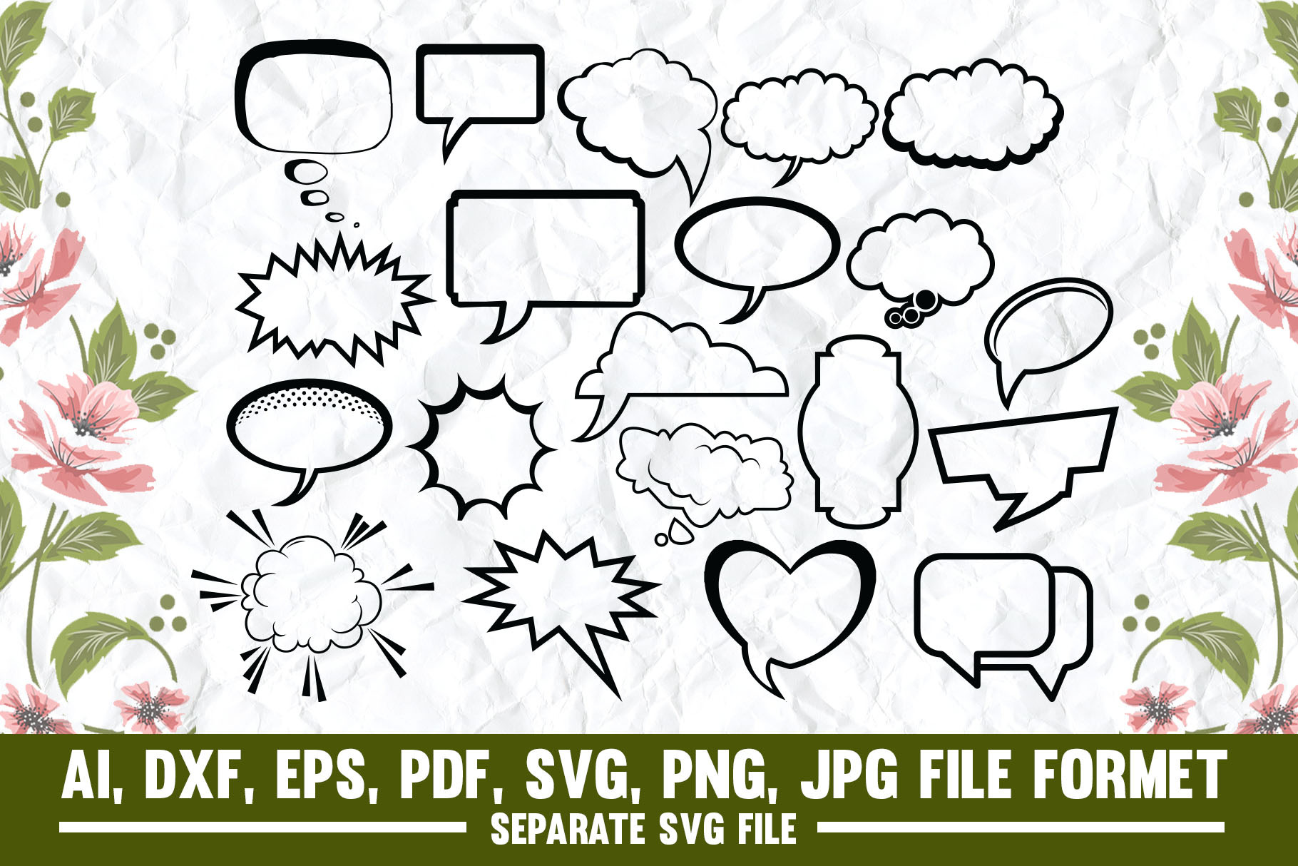 speech bubbles,word bubbles,bubbles, an Object Graphic by ...