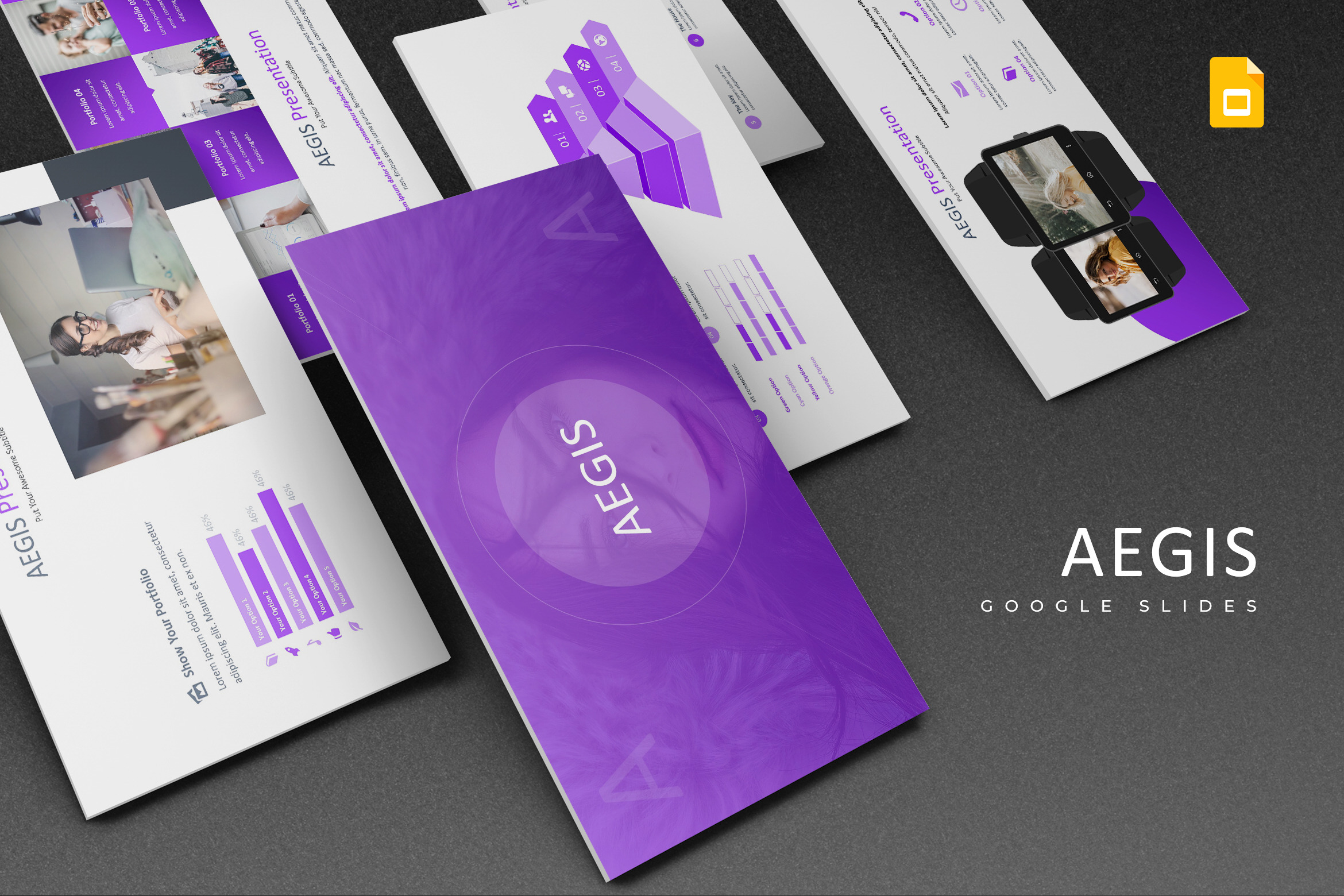 Aegis - Google Slides Template, a Presentation Template by AQR Studio
