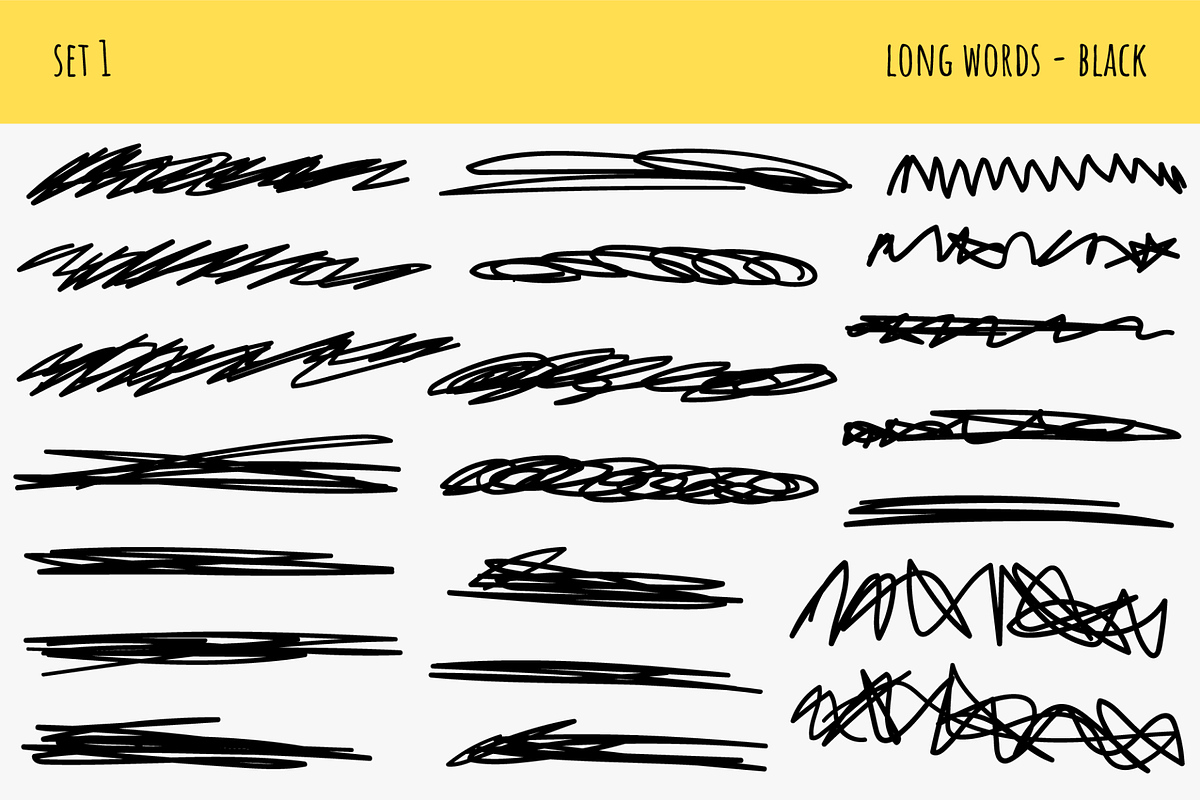 Hand Drawn Scribbles Vector Pack