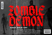 Zombie Demon Metal Horror Display, a Blackletter Font by dansdesign