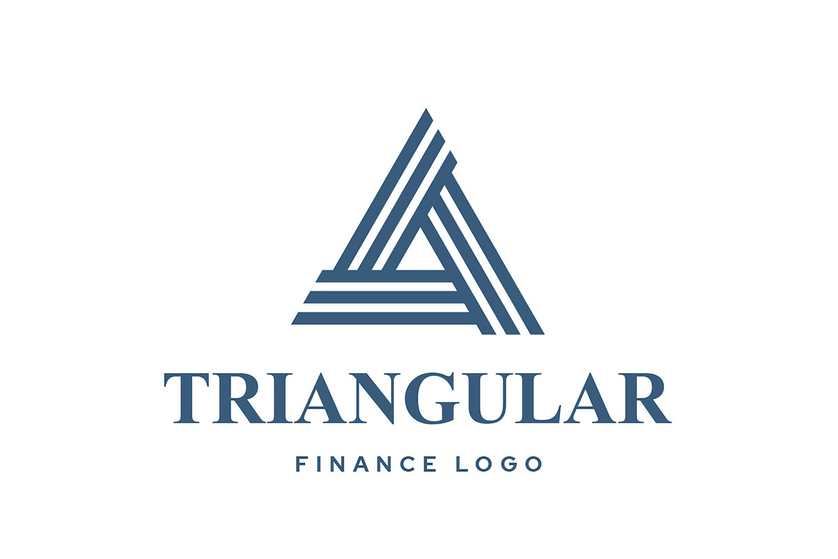 Triangle Logo Abstract Finance, a Branding & Logo Template by Template ...