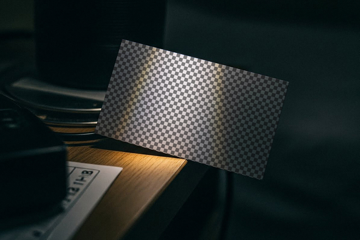 Business Card In The Shadow Mockup, a Product Mockup by Designer Dude
