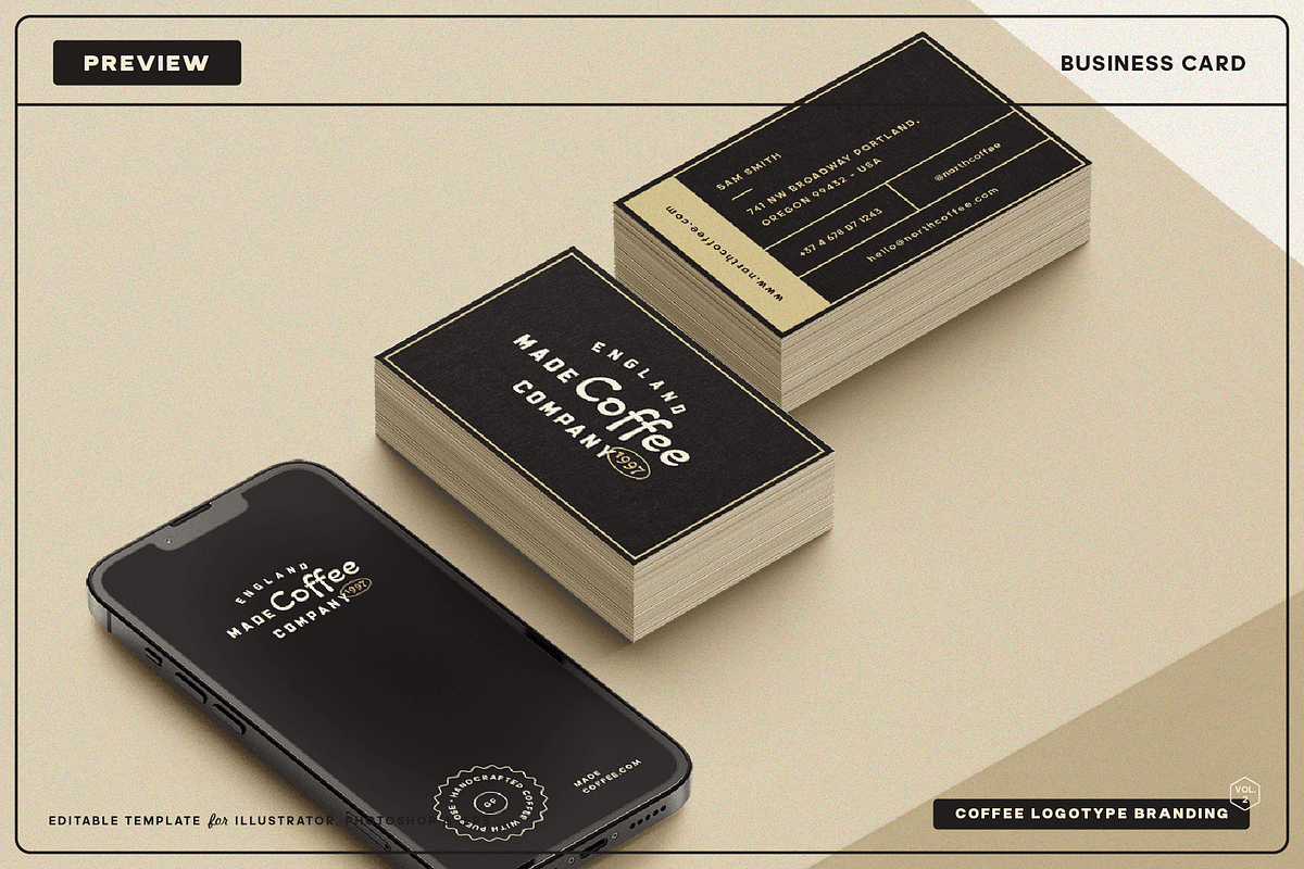 Logotype Coffee Branding Kit, a Branding & Logo Template by Refolve Design