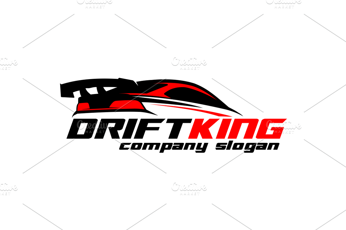 Drift King Logo Template, a Branding & Logo Template by TFamz ...