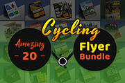 20 Cycling Flyer Bundle, a Flyer Template by graphicsunday