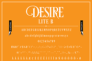 Desire Lite B, a Font by Borges Lettering