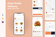 Food Order & Delivery App UI Kit, an UI Kit Template by uicube