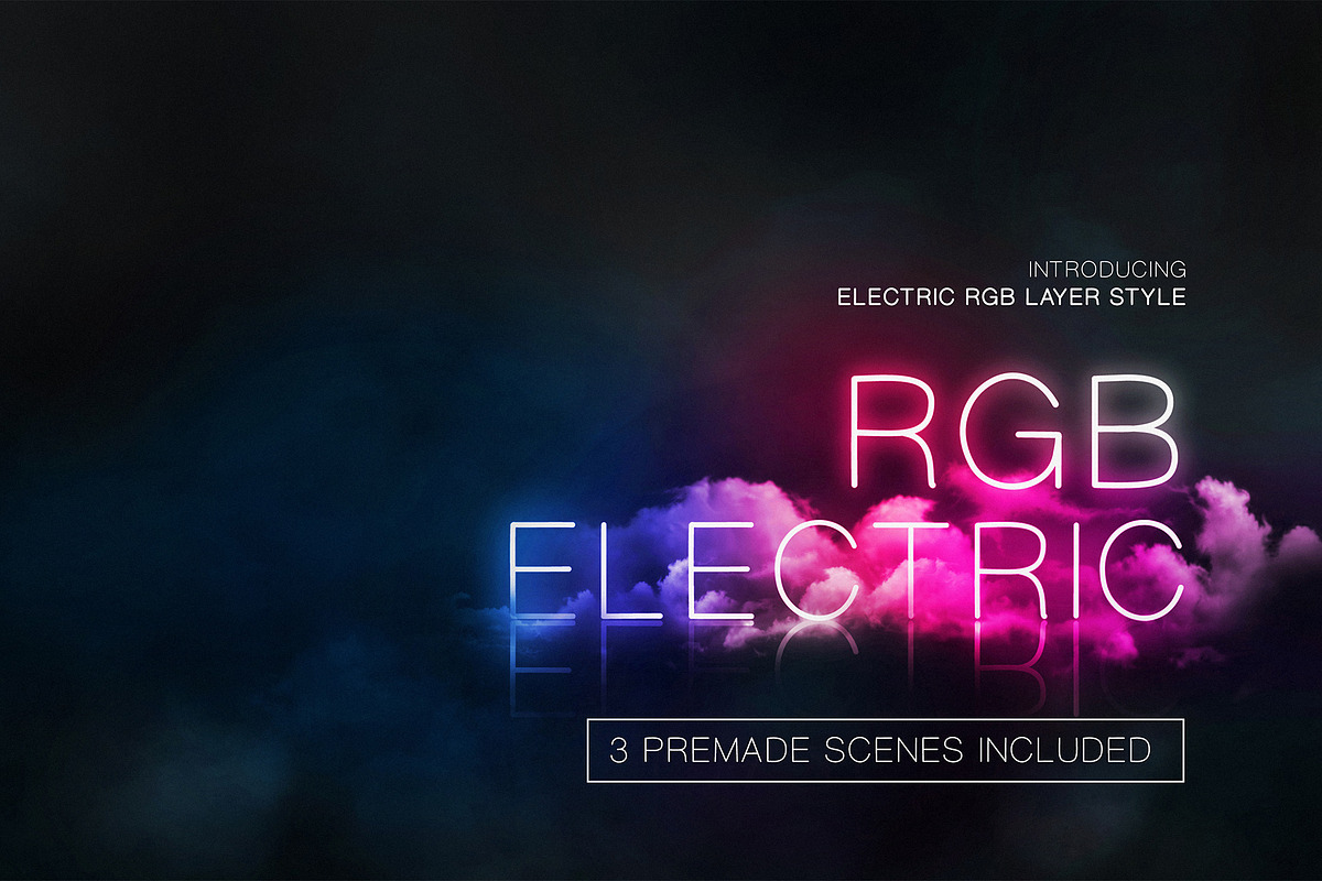 RGB Electric Layer Style, a Graphic by DesignSomething