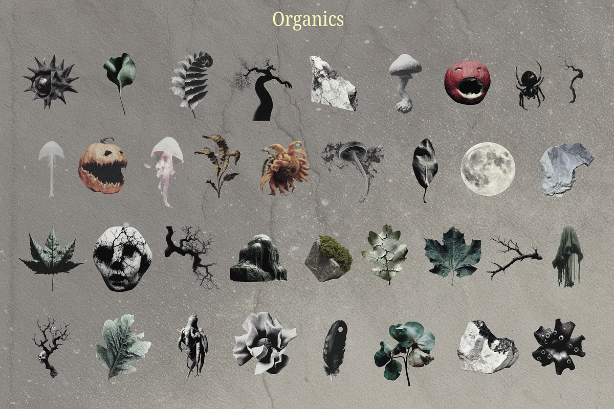 Lurid Echo. Eerie Collage Pack, an Object Graphic by Anastasiia VNSK