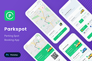Parking Spot Booking App | Parkspot | Creative Market