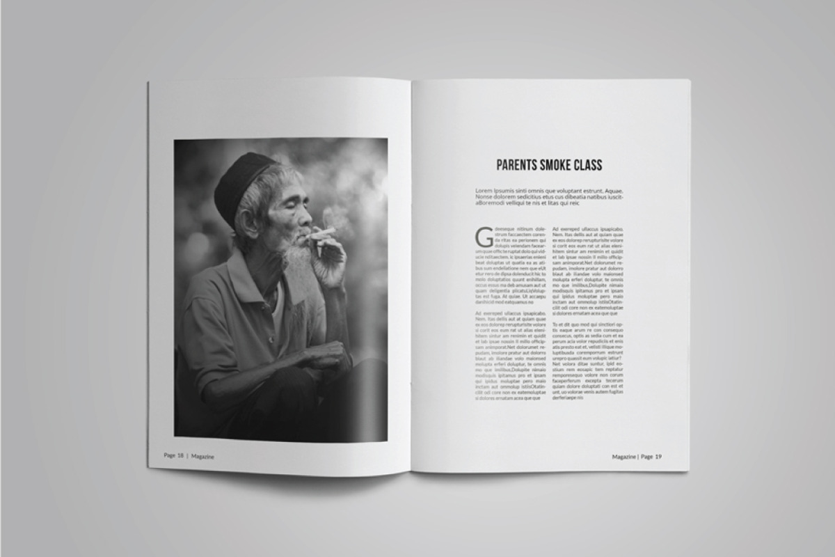 Simple Magazine Template, a Magazine Template by Alhaytar