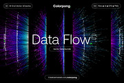 Data Flow - Vector Bundle, a Technology Illustration by Colorpong