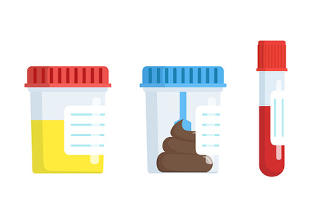 Medical analysis laboratory test, a Healthcare Illustration by ModVector