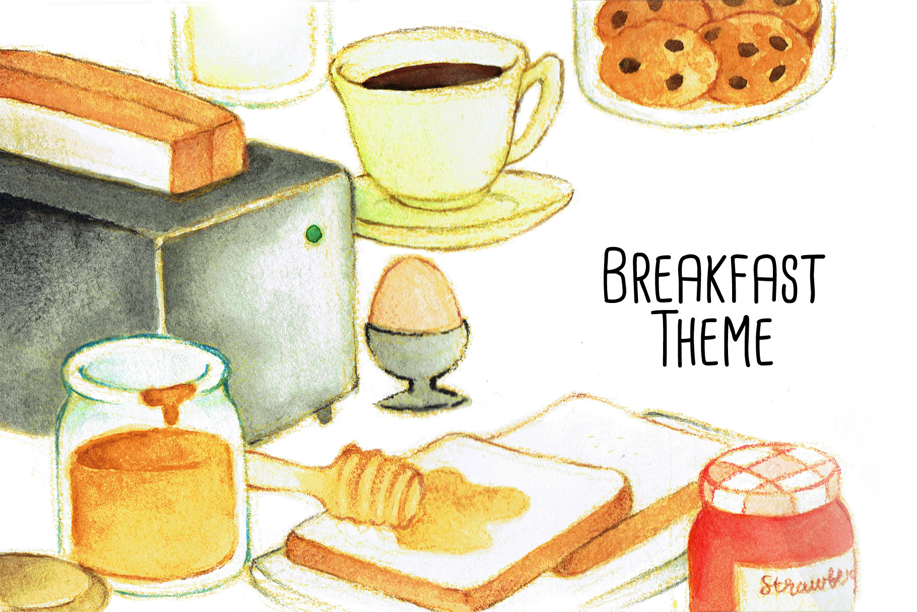 Breakfast Illustration, an Illustration by Graphic Cook