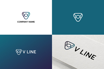 Simple Logo Design for Letter V, a Branding & Logo Template by Al-Ghaniy