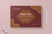 Thank You Card Template Layout, a Stationery Template by MightyDesign