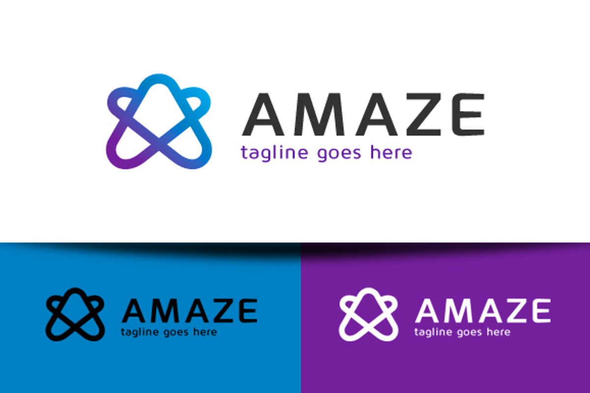 Amaze Letter A Logo Template, a Branding & Logo Template by gunaonedesign