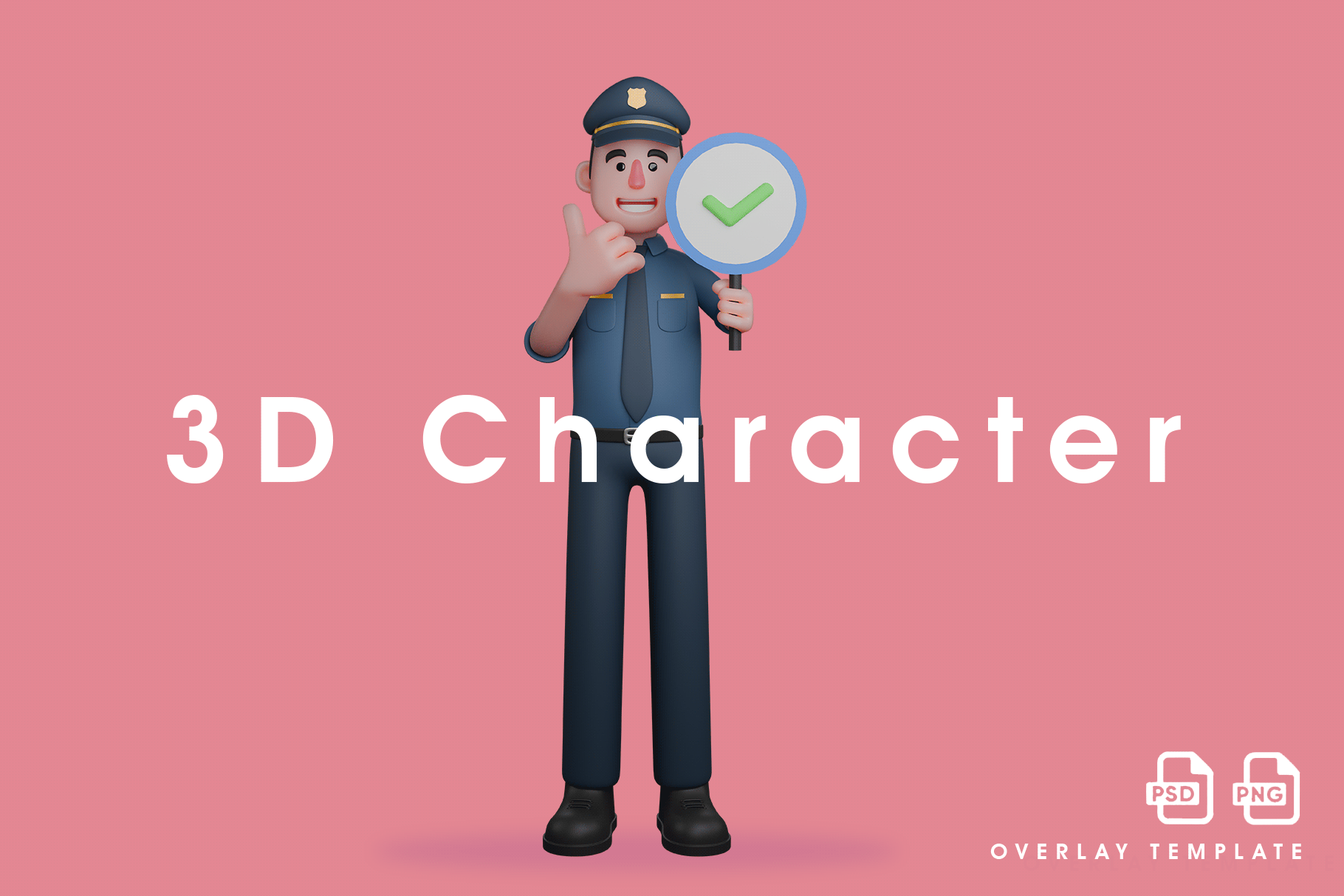 Check Mark Giving Okay Signal, a Person Illustration by ...