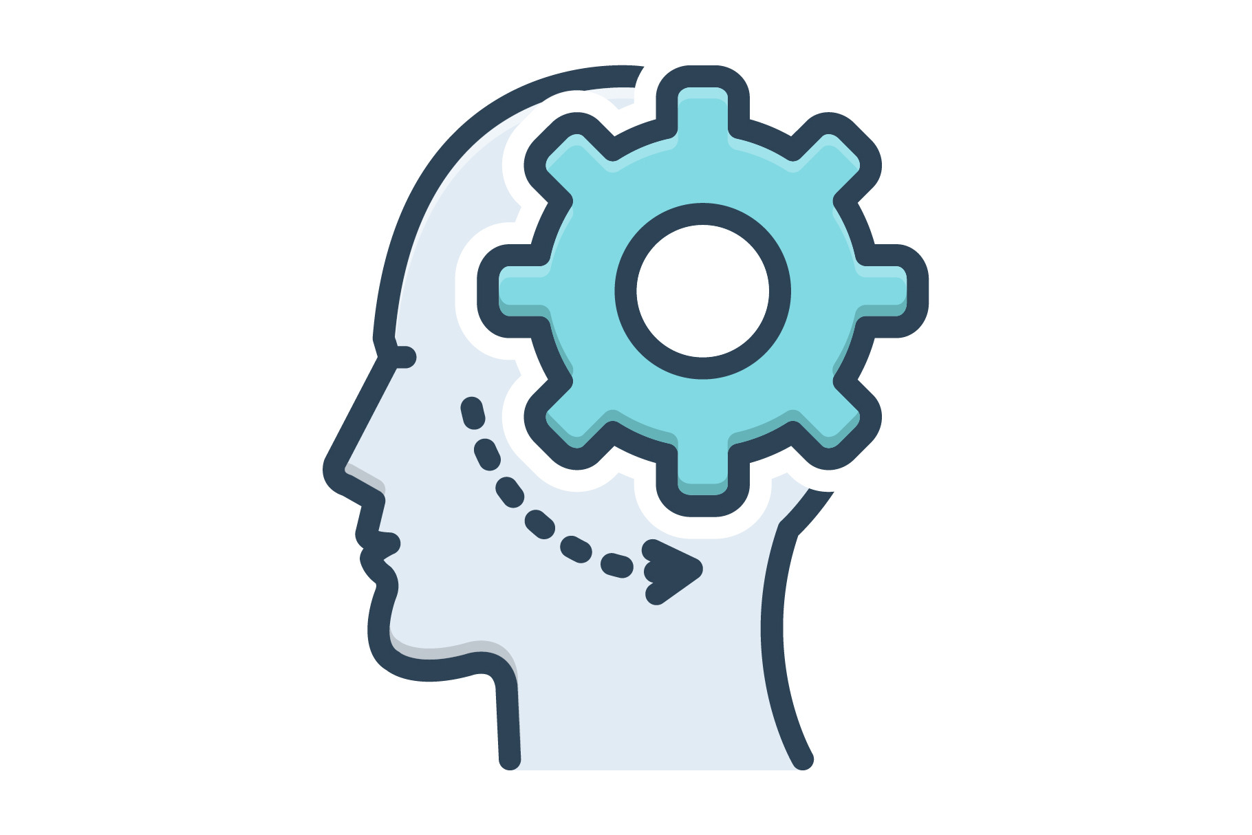 Brain process icon, an Icon by Creative priyanka | Creative Market