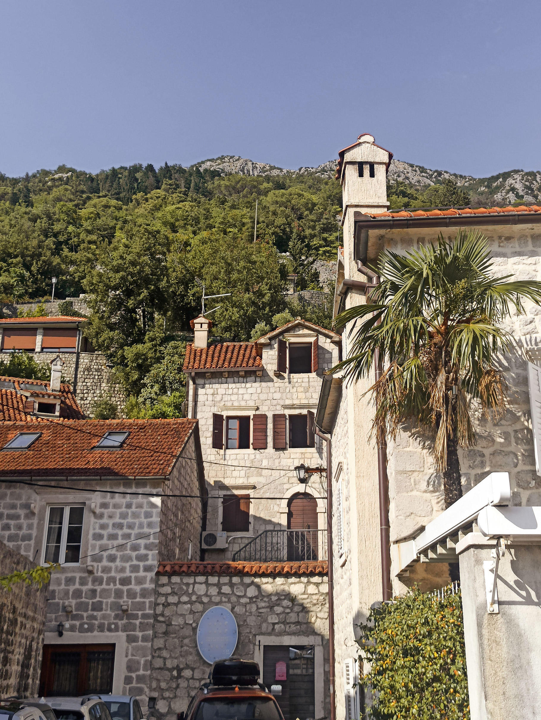 Beautiful stone buildings with mount, an Architecture Photo by Photo by ...