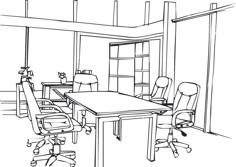 Office drawing, a Person Illustration by wavebreak