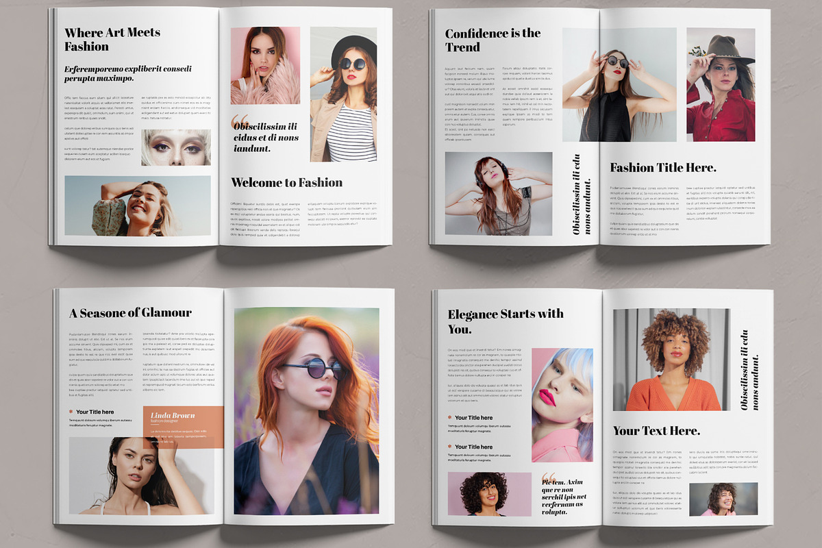 Elegant Fashion Magazine Template