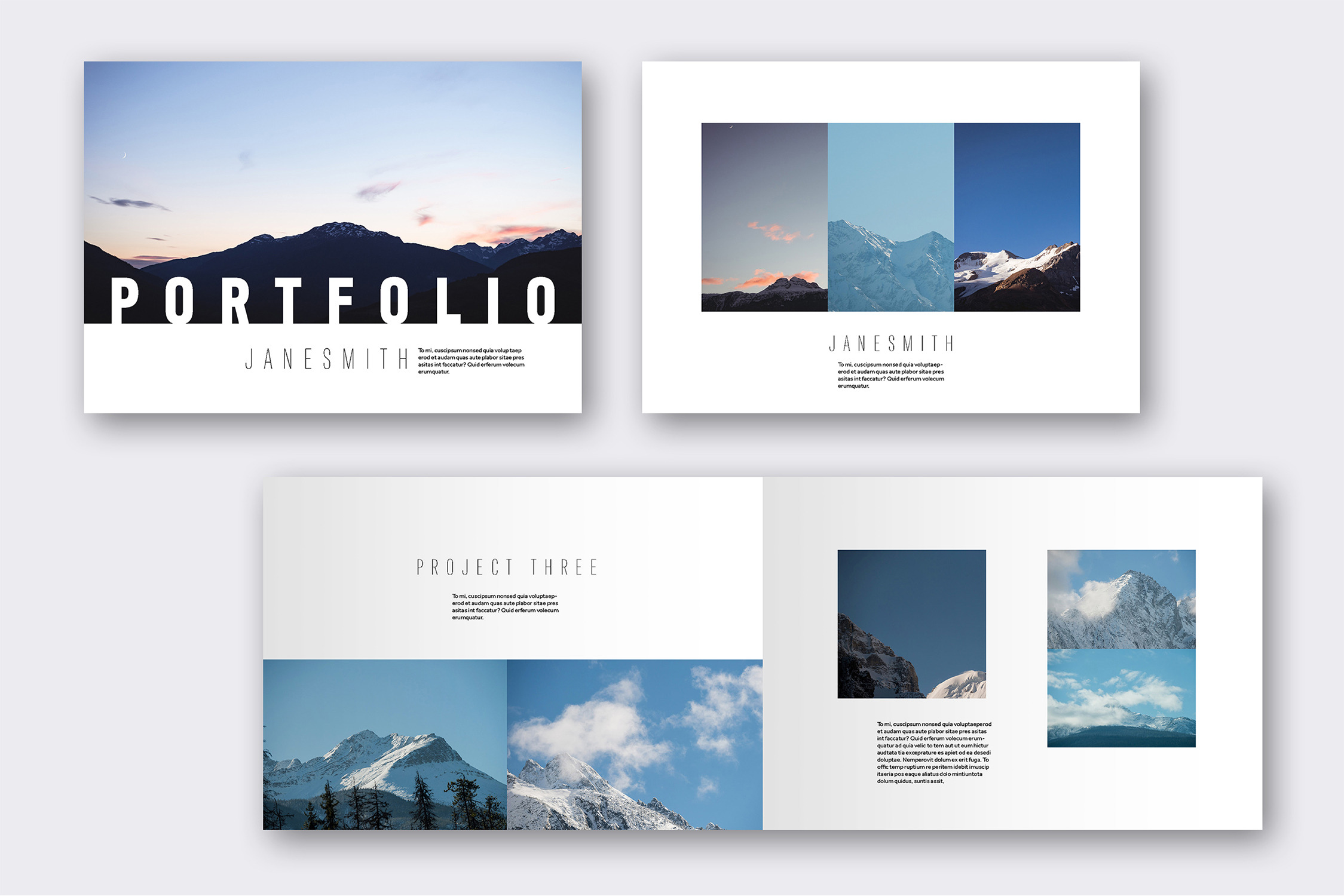 Clean Portfolio Template, a Brochure Template by wavebreak