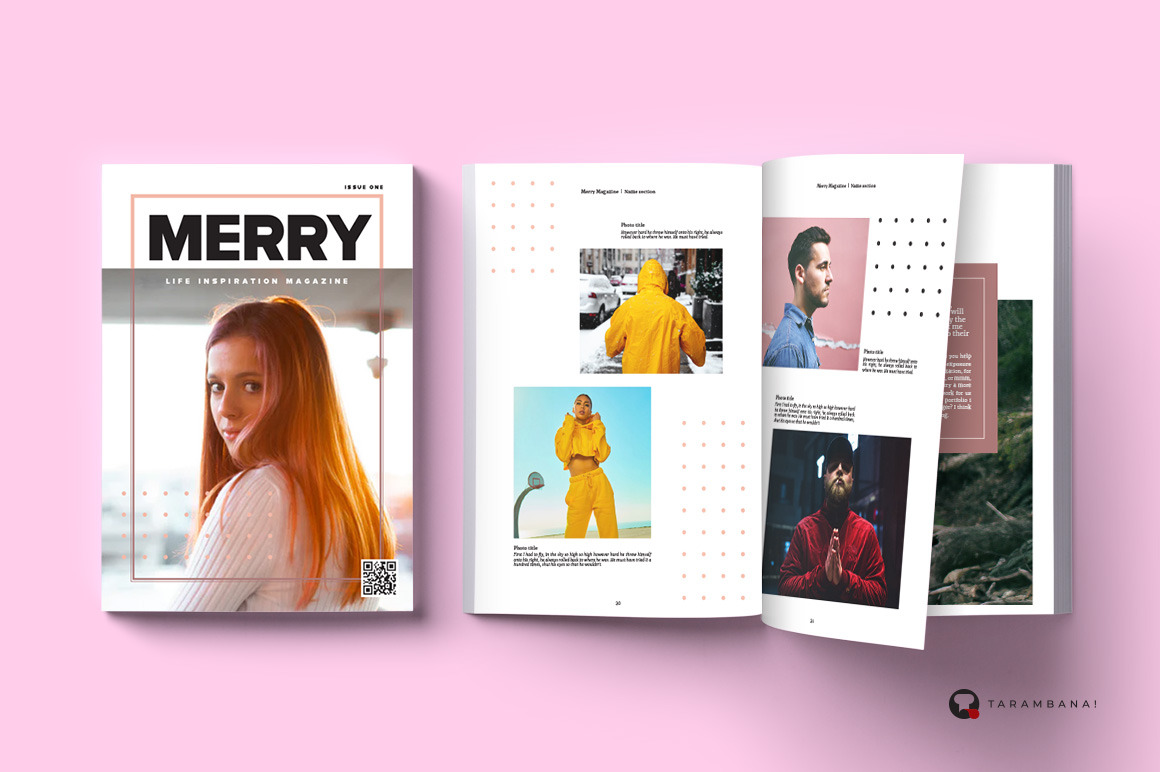 Merry - Magazine Template, a Magazine Template by Plan B | Creative Market