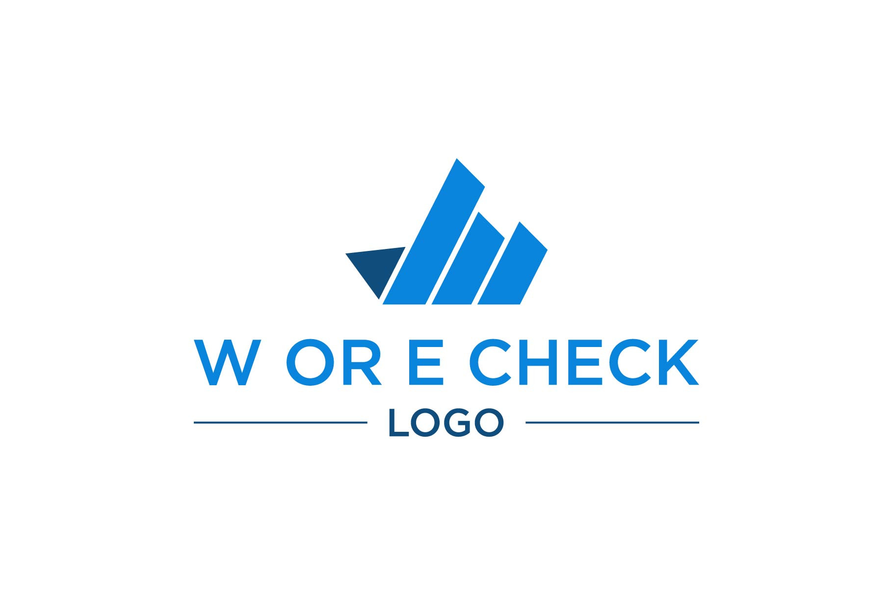 Letter W or E Logo with Check Mark, a Branding & Logo Template by ...
