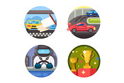 Set of race icons, an Icon by Kit8.net