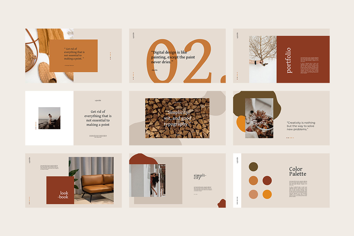 Upside PowerPoint Template, a Presentation Template by Angkalimabelas ...