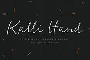 Kalli Hand Script, a Script Font by Posterizer KG | Creative Market