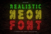 Realistic Neon SVG Font Pack, a Font by Andrey Yaroslavtsev