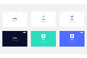 Hash - app landing page UI Kit, a Graphic by RisingThemes