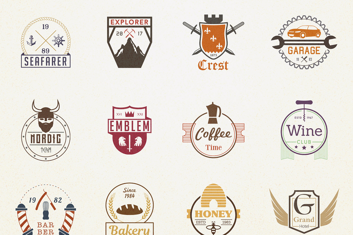 570+ Badges Logo Bundle 92% off, a Branding & Logo Template by ...
