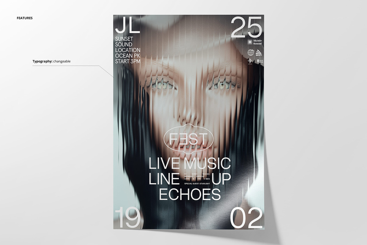 Melody Mirage Poster Template, a Poster Template by creatsy5