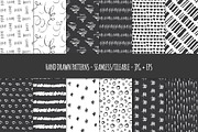 Hand Drawn Pen & Ink Patterns, a Pattern Graphic by DESIGN BY nube