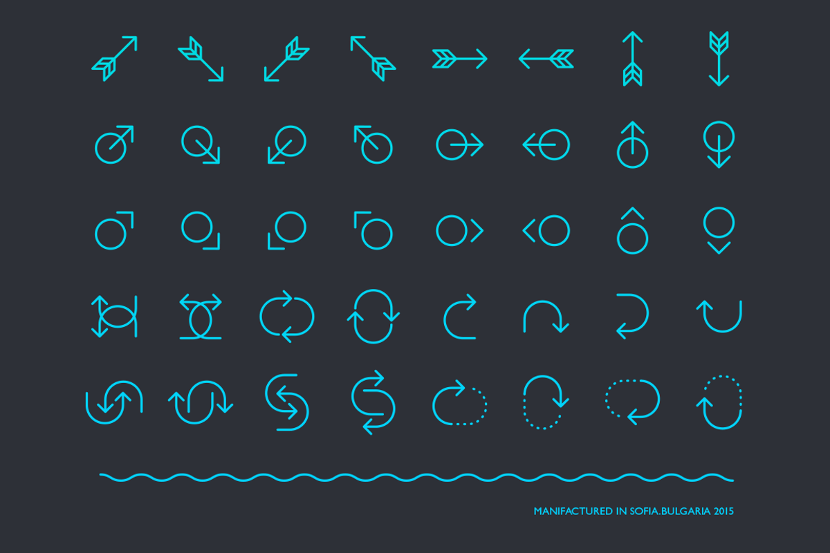 Arrow Icons Set, an Icon by Ema Dimitrova