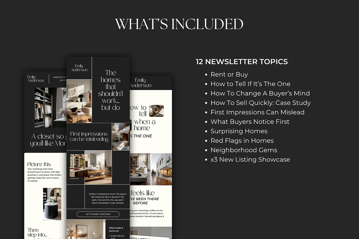 Real Estate Newsletter Templates